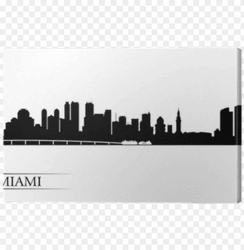 Free download | HD PNG silhouette miami skyline logo PNG transparent ...