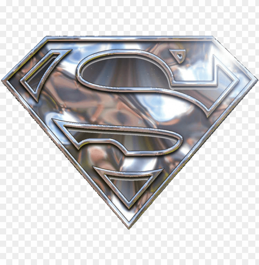 Free download | HD PNG silver chrome superman logo superman logo ...