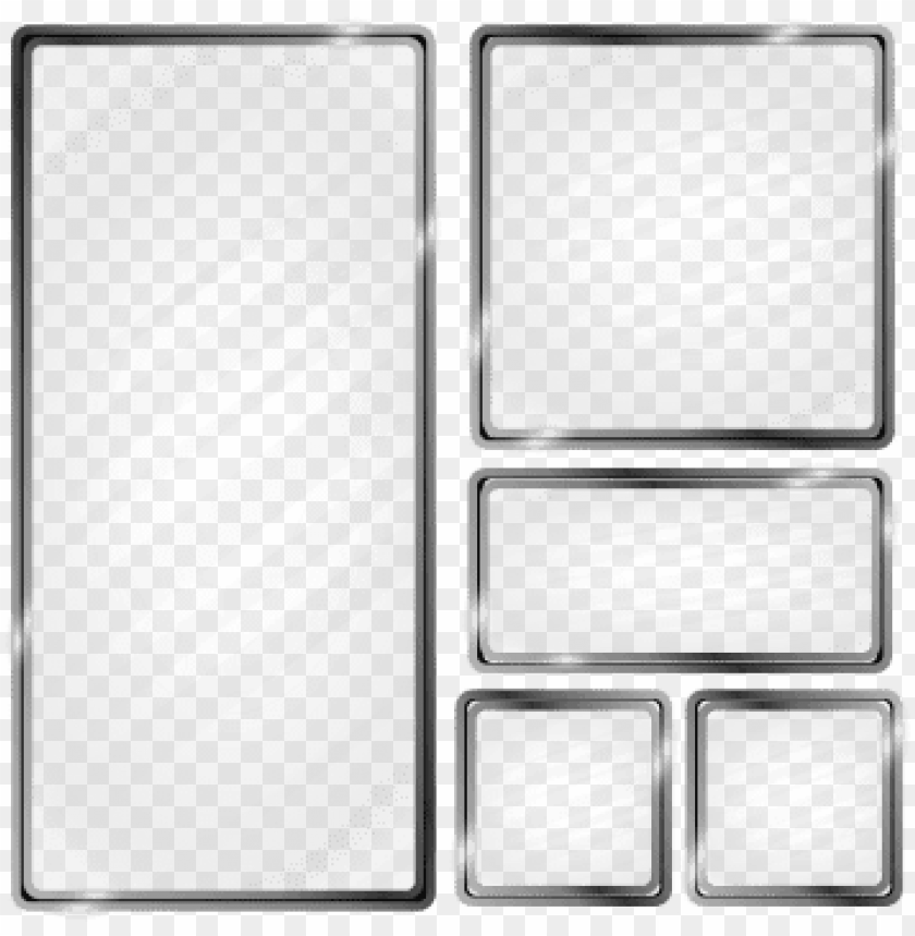 Free download | HD PNG silver metallic frame glass effect frame ...