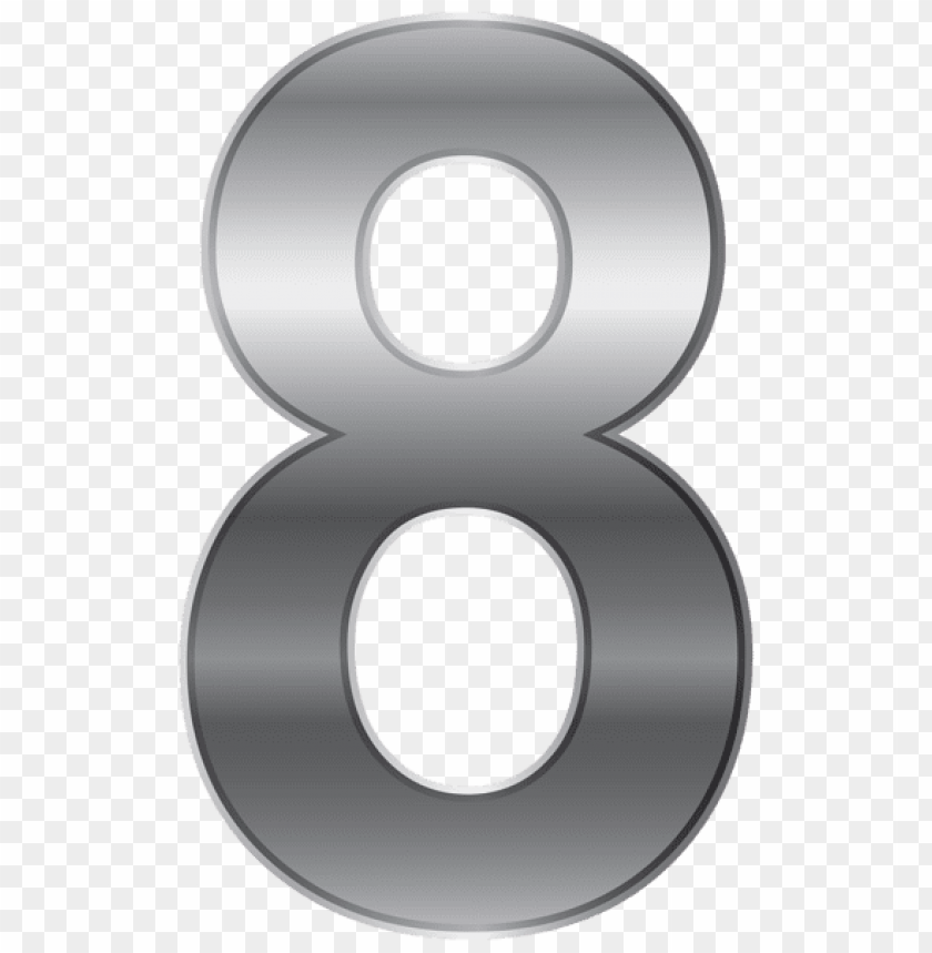 Free download | HD PNG silver number eight clipart png photo - 52049 | TOPpng