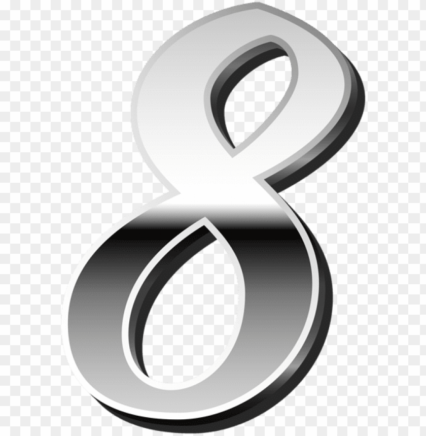 Free download | HD PNG silver number eight png clipart png photo ...