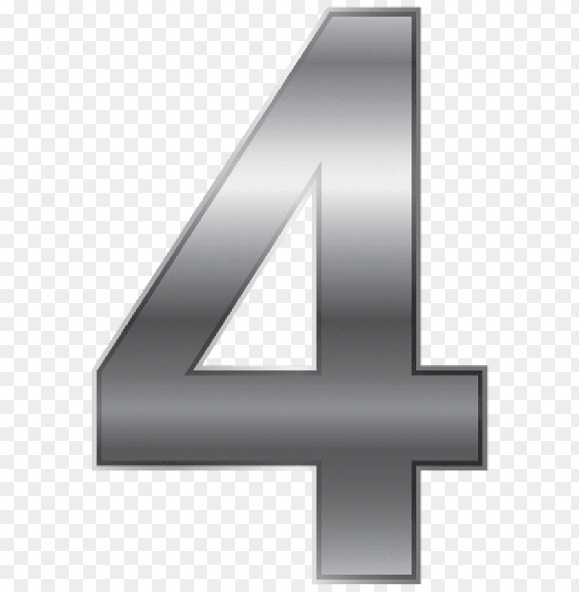 Free download | HD PNG silver number four clipart png photo - 52045 ...