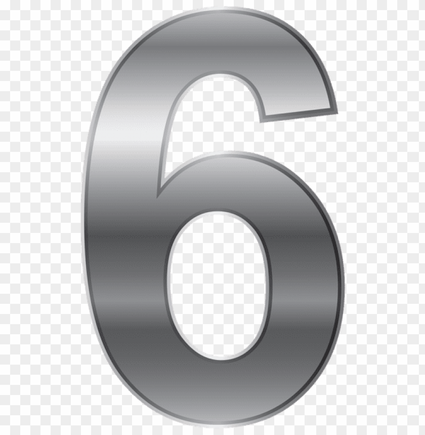 Free download | HD PNG silver number six clipart png photo - 52047 | TOPpng