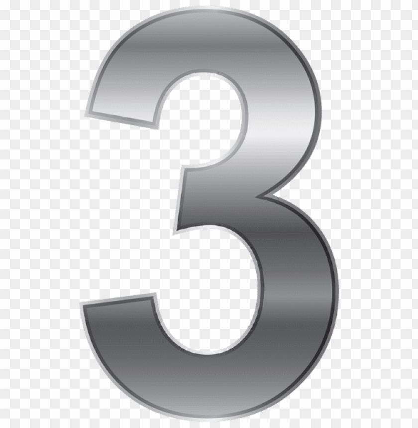 Free download | HD PNG silver number three clipart png photo - 52044 ...