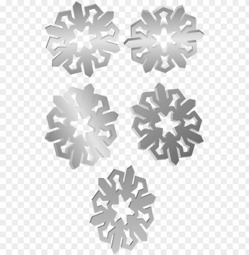Free download | HD PNG silver snowflake set with reflections PNG Images ...