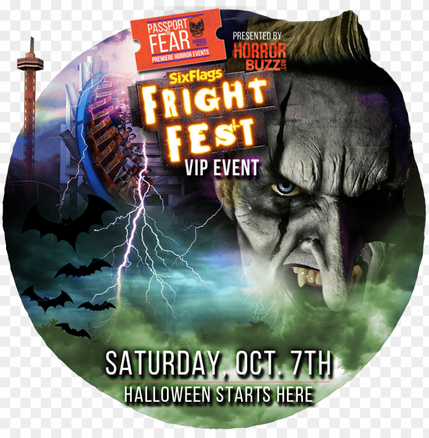 Free download | HD PNG six flag magic mountain fright fest 2017 PNG ...