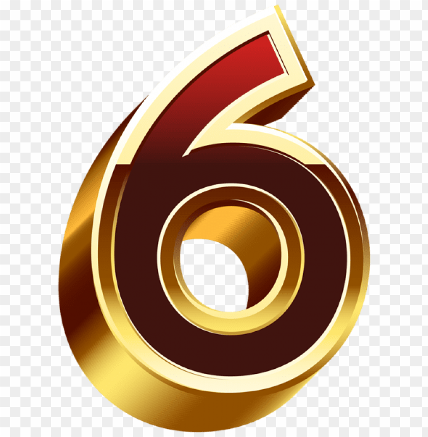 Free download | HD PNG six gold red number png clipart png photo ...