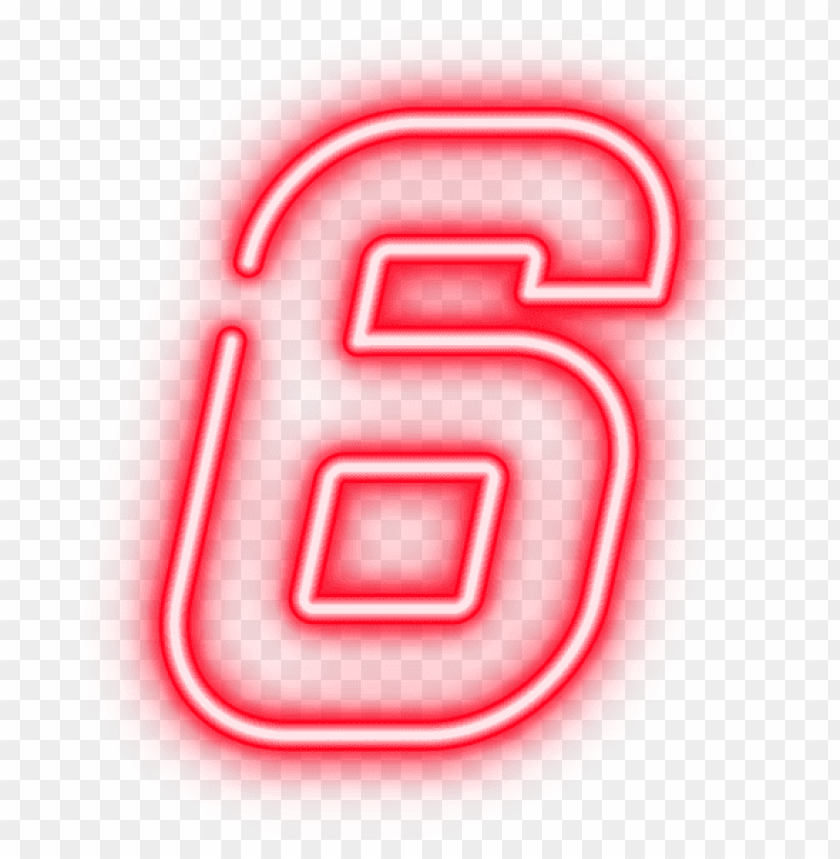 Free download | HD PNG six red neon transparent clipart png photo ...