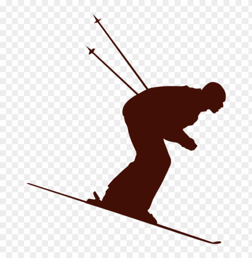 Free download | HD PNG skiing man in brown silhouette clipart clipart ...