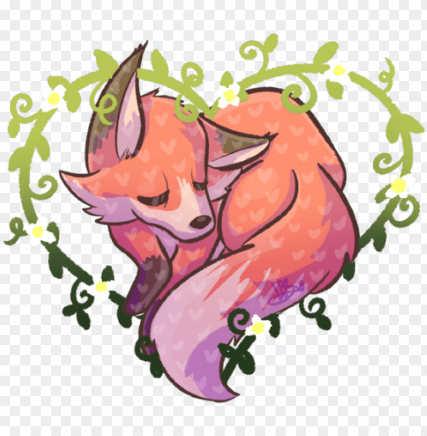 Free download | HD PNG sleepy heart fox fox PNG transparent with Clear ...