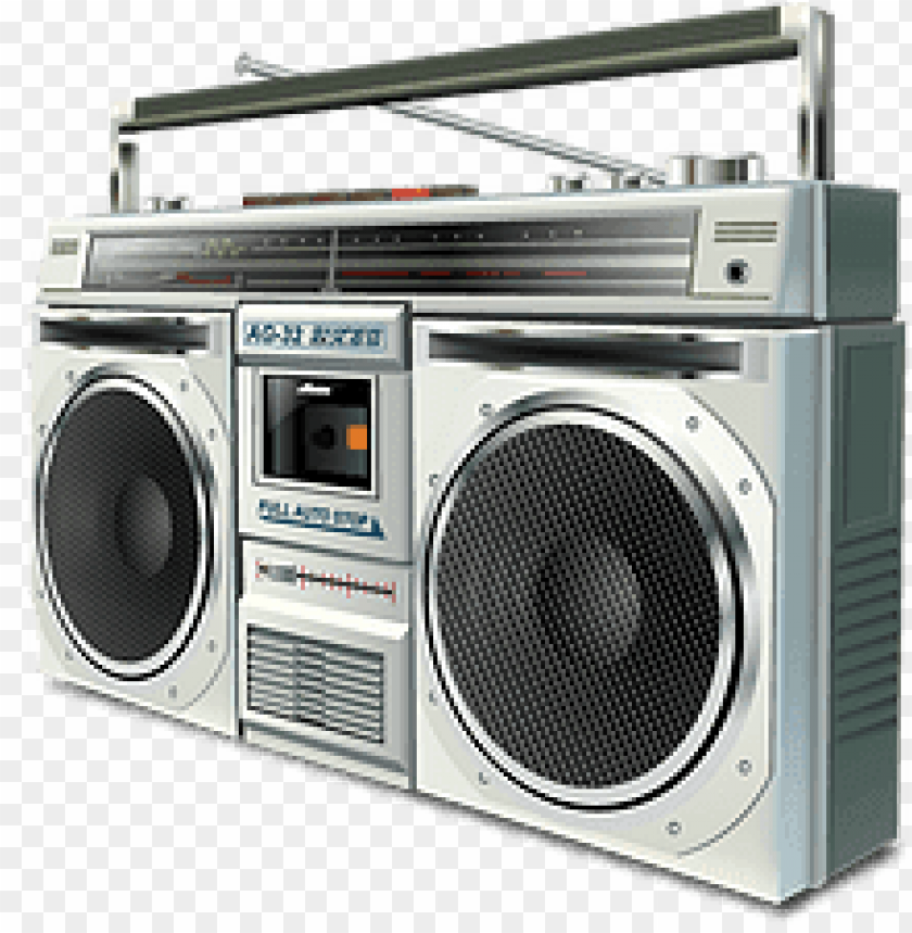 Free download | HD PNG small ghettoblaster with cassette deck | TOPpng