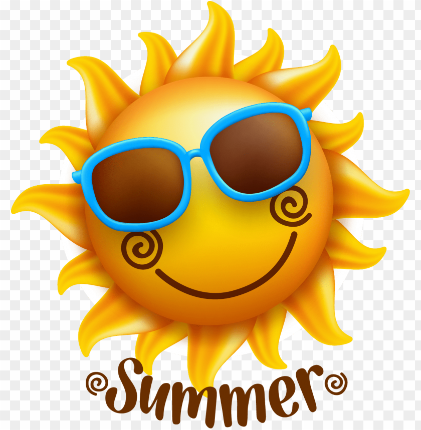 Free download | HD PNG smiley face illustration summer su PNG ...