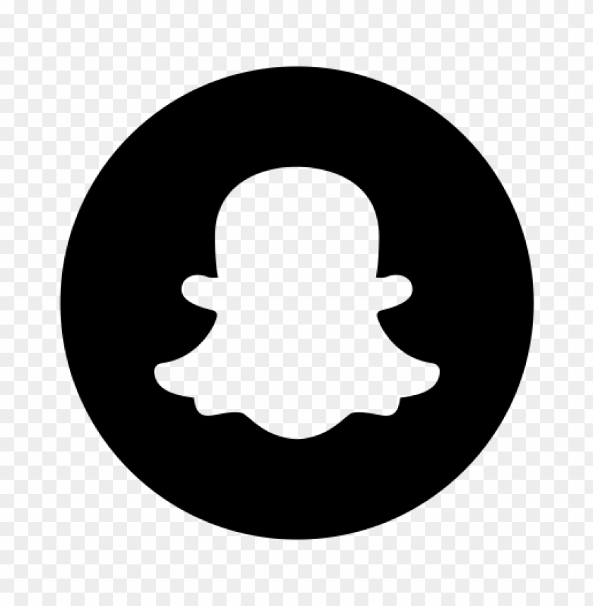 Free download | HD PNG black circle snapchat logo png | TOPpng
