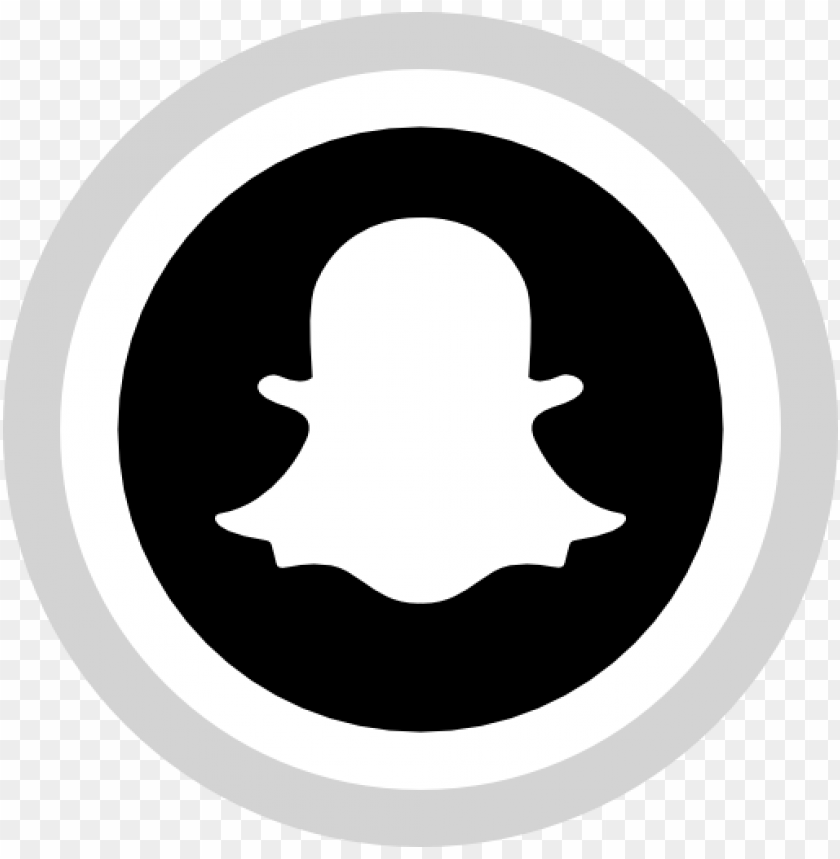 Free download | HD PNG snapchat black circle logo sign png | TOPpng