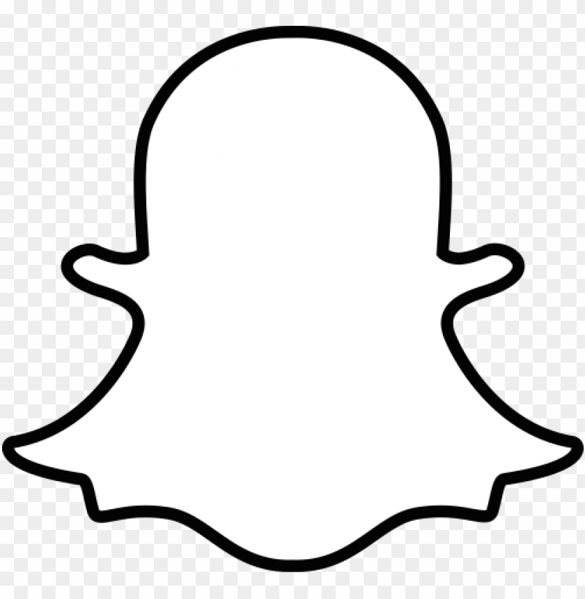 Free download | HD PNG snapchat ghost logo simple outline png | TOPpng