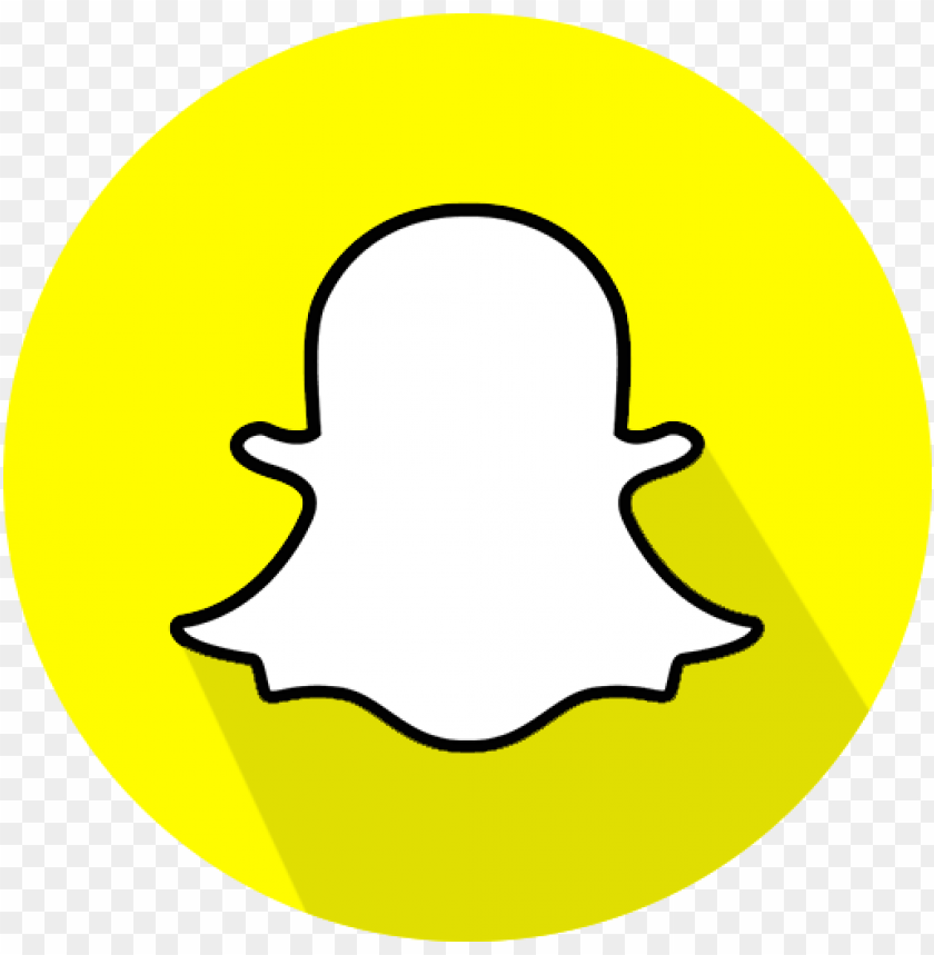 Free download | HD PNG snapchat ghost in yellow circle png | TOPpng