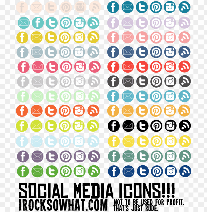 Free download | HD PNG social media icons free download free ...