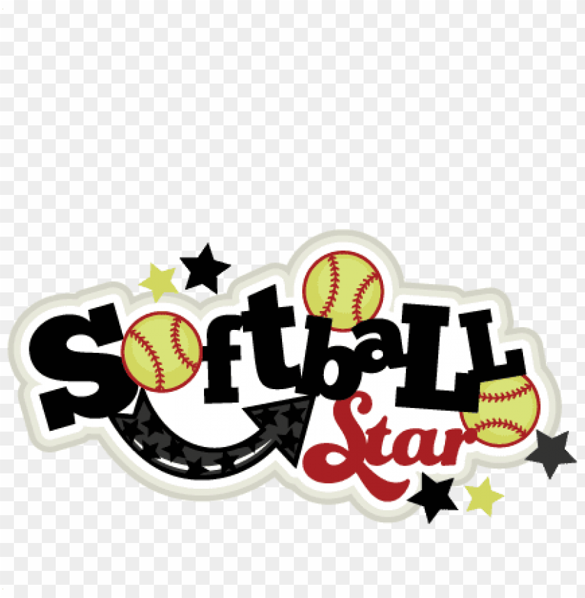 Free download | HD PNG softball star svg scrapbook titlesoftballl svg ...