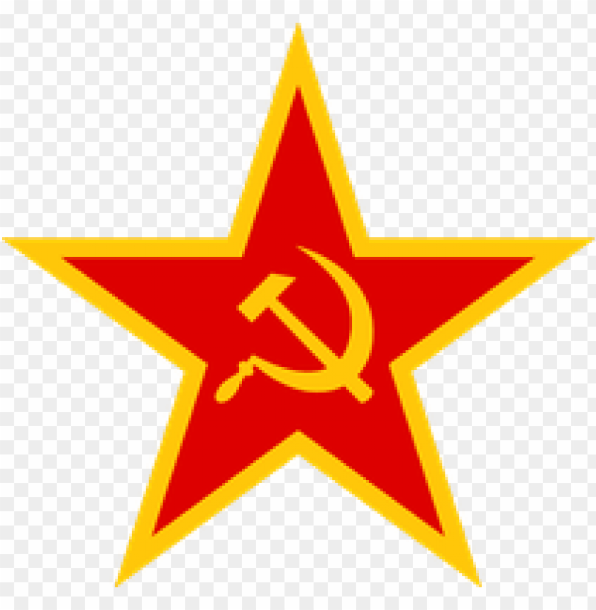 Free download | HD PNG soviet gold hammer and sickle star | TOPpng