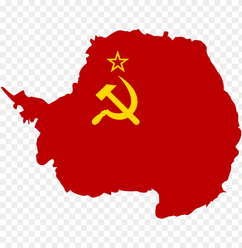 Free download | HD PNG red map with soviet hammer and sickle png | TOPpng