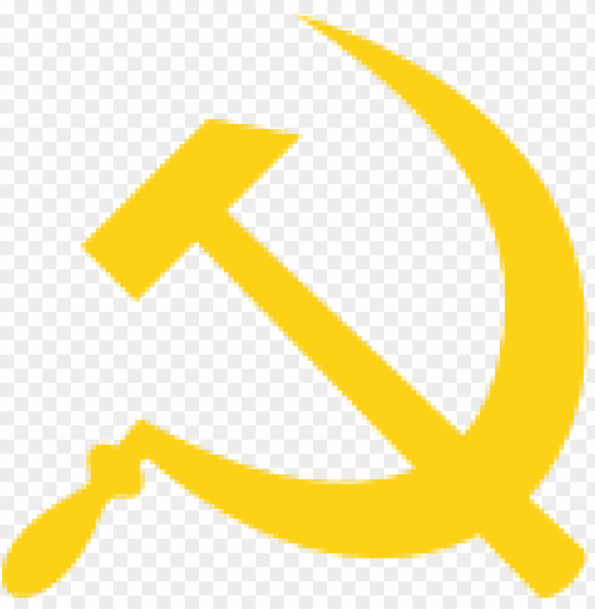 Free download | HD PNG yellow hammer and sickle png | TOPpng