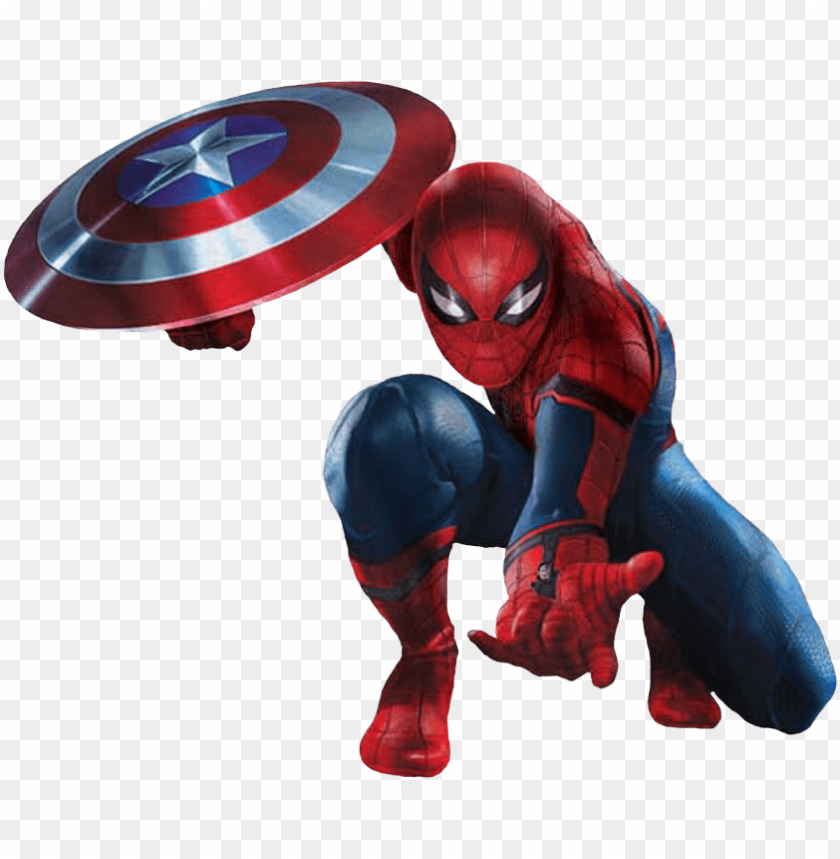 Free download | HD PNG spider man holding captain america shield png ...