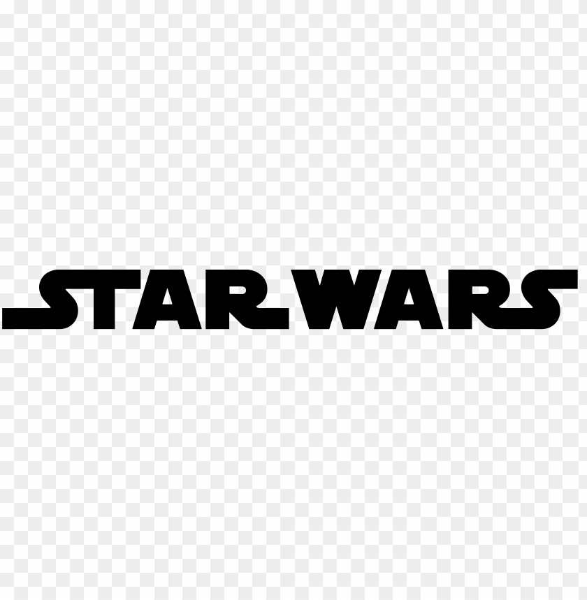 Free download | HD PNG minimalist black star wars text logo | TOPpng