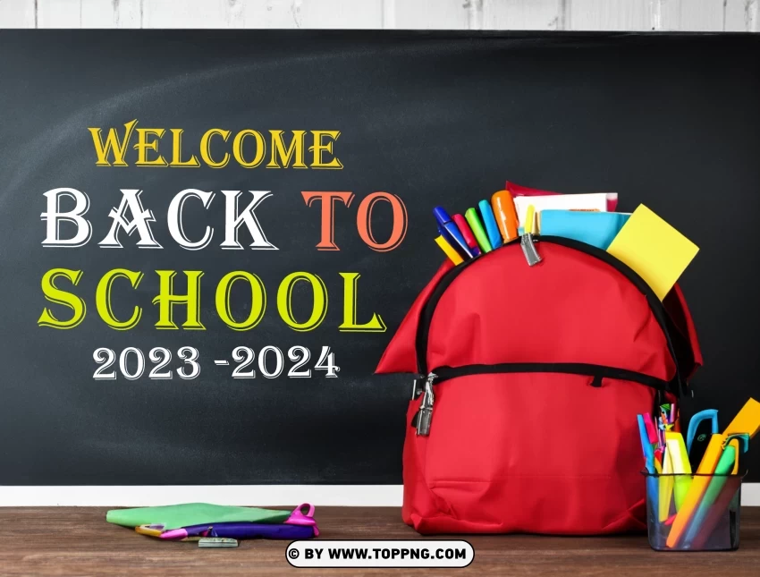 Free download | HD PNG start the year right welcome back to school hd ...
