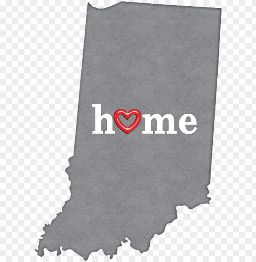 Free download | HD PNG state map with heart in home t indiana with ...