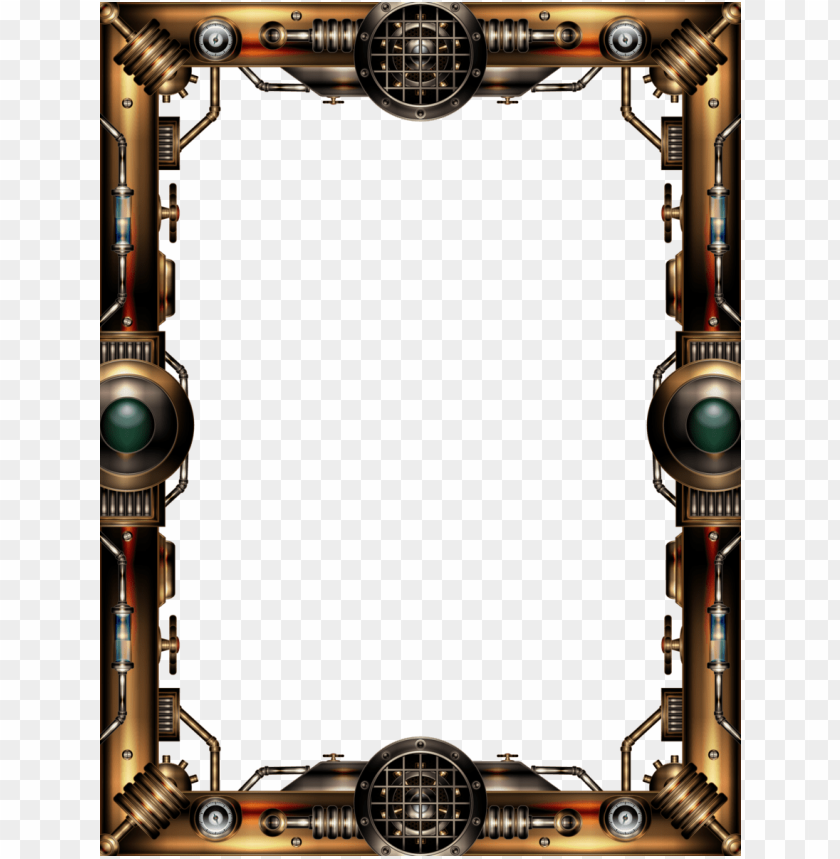 Download steampunk borders png - steampunk frame png - Free PNG Images ...