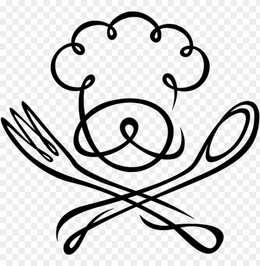 Free download | HD PNG sticker toque du chef spoons and forks cartoo ...