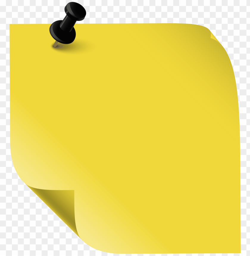 Free download | HD PNG pinned yellow sticky note clipart clipart png ...