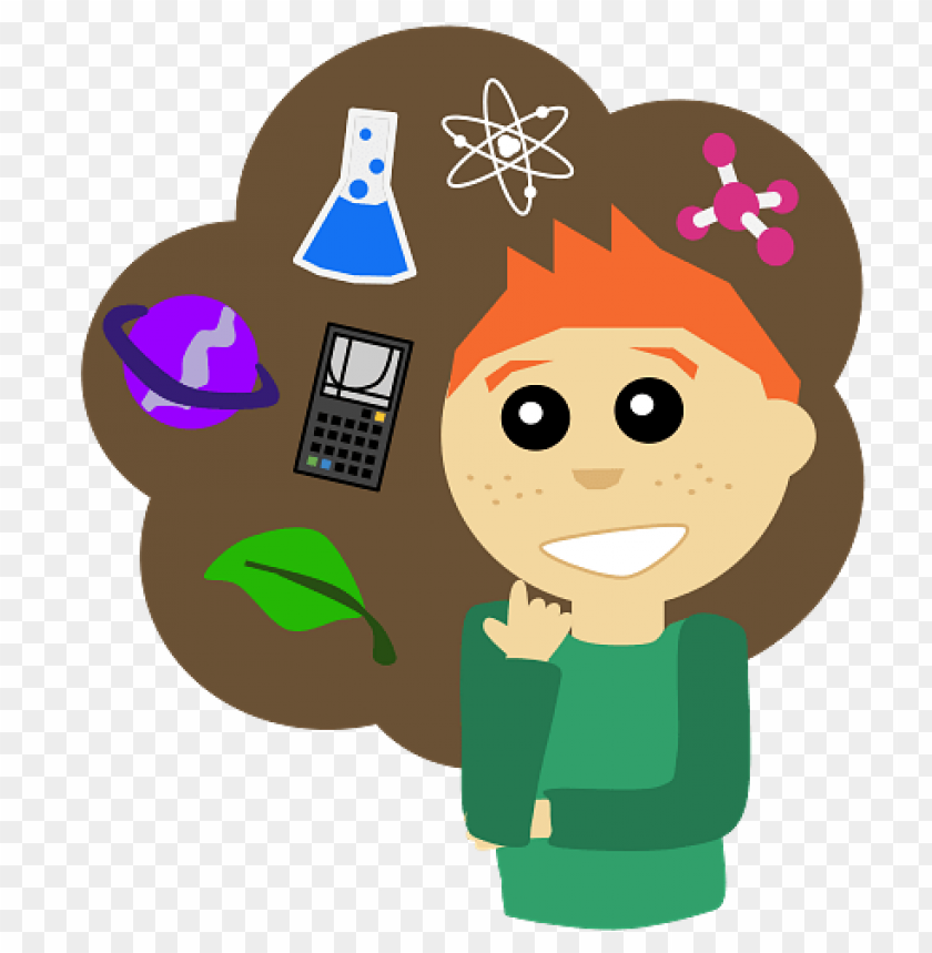 Free download | HD PNG student thinking about science PNG transparent ...