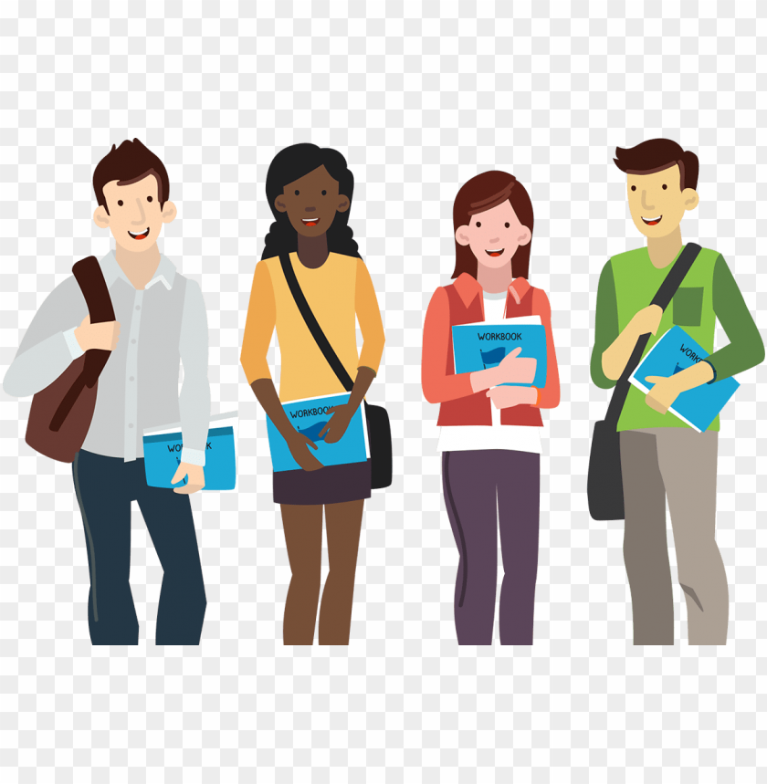 Free download | HD PNG group of college students clipart clipart png ...