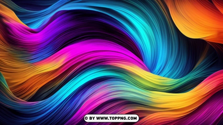Free download | HD PNG stunning colorful abstract flowing waves 4k ...