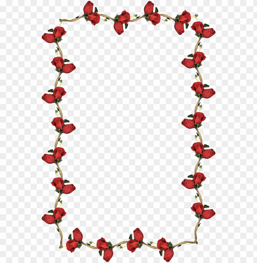 Free download | HD PNG stylish red rose border picture frame ...