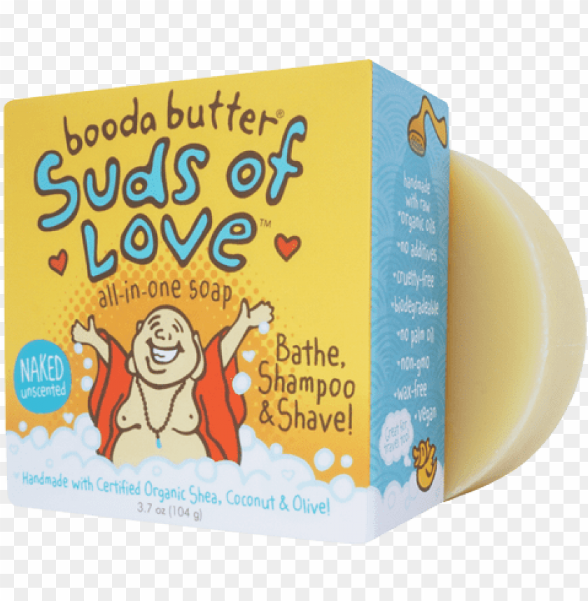 Free download | HD PNG suds of love all in one soap from booda organics ...