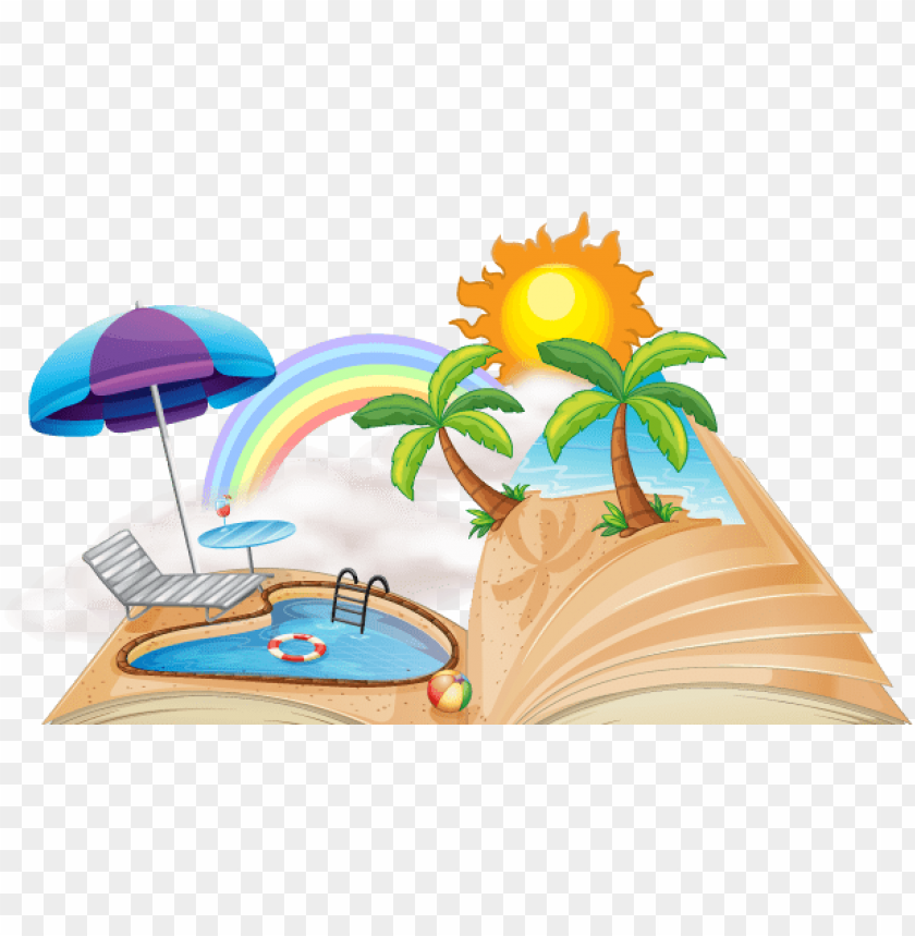 Free Download HD PNG Summer Vacation Homework Cover Page PNG Image