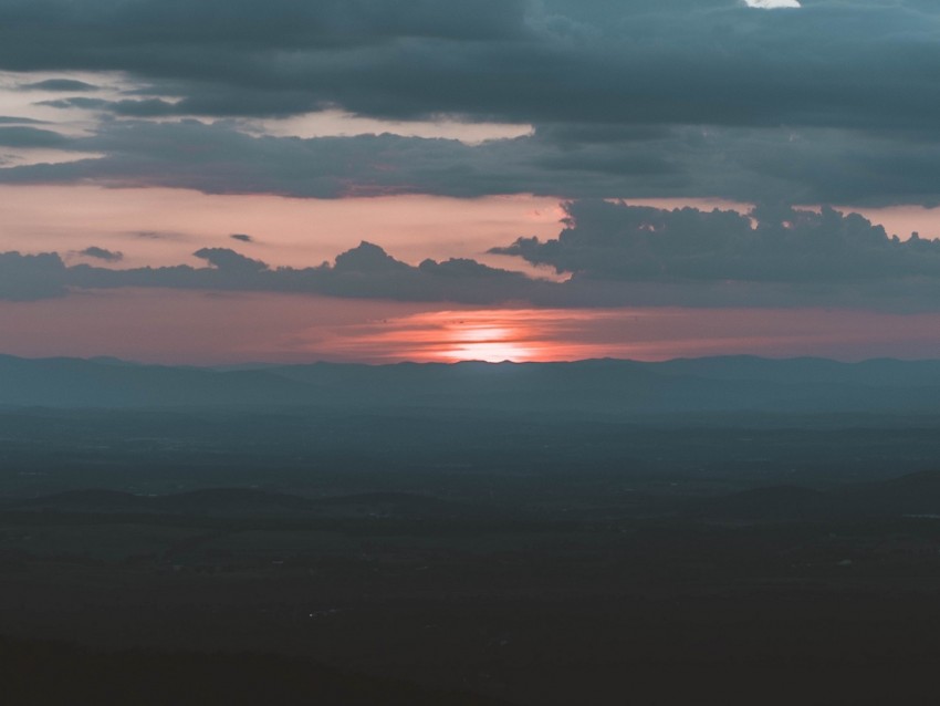 Free download | HD PNG sunset clouds horizon fog dusk 4k wallpaper | TOPpng