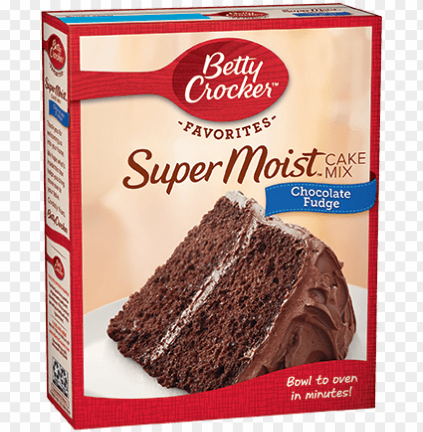 Free download | HD PNG supermoist chocolate fudge cake mix betty ...