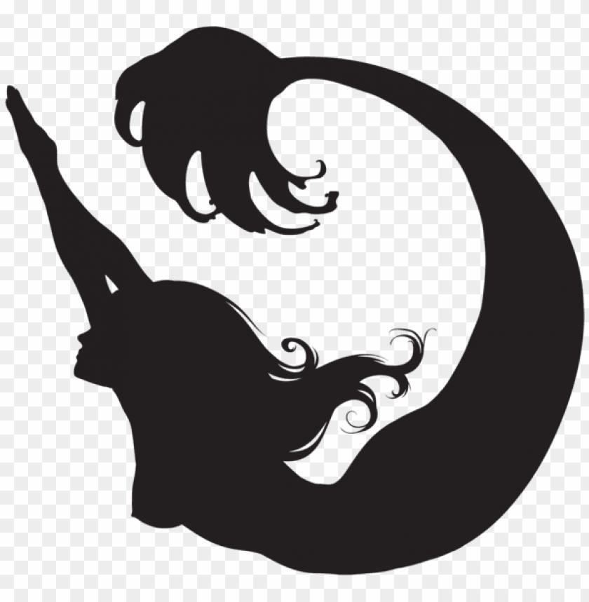 Free download | HD PNG Transparent swimming mermaid silhouette png PNG ...