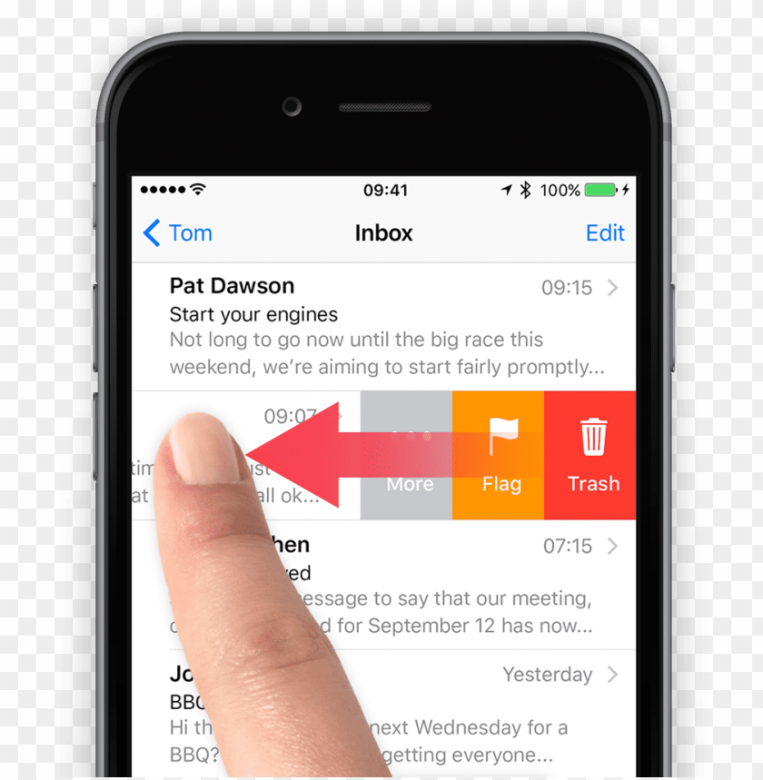 Free download | HD PNG swipe to delete iphone PNG transparent with ...