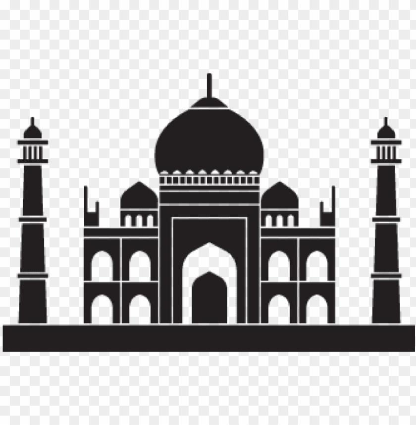 Free download | HD PNG taj mahal clipart black and white taj mahal clip ...
