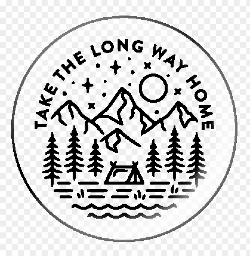 Free download | HD PNG take the long way home button circle PNG ...