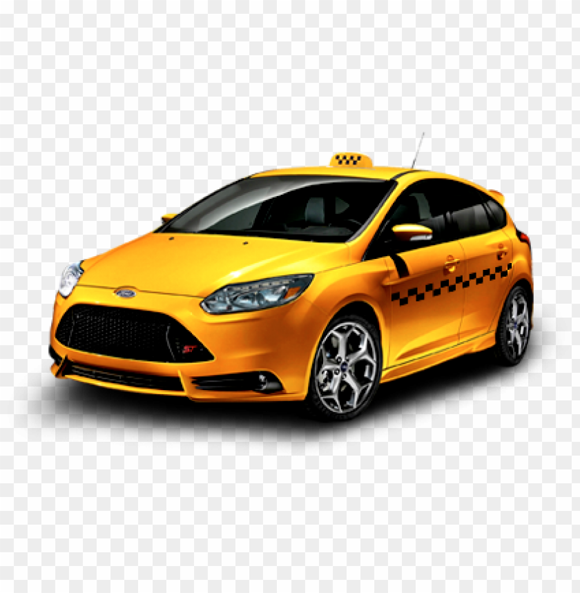 Free download | HD PNG yellow ford focus taxi hatchback - Image ID ...