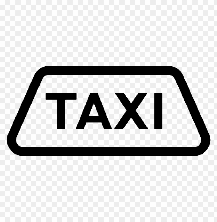 Free download | HD PNG simple black taxi sign png | TOPpng
