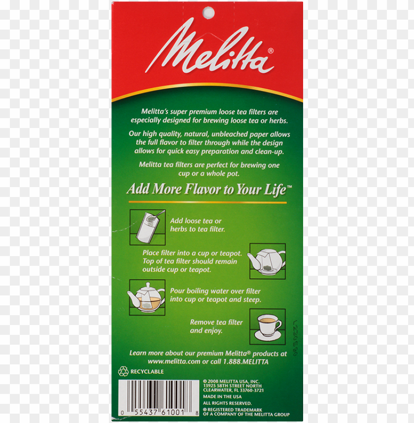 Free download | HD PNG tea filters 40 count melitta PNG transparent ...