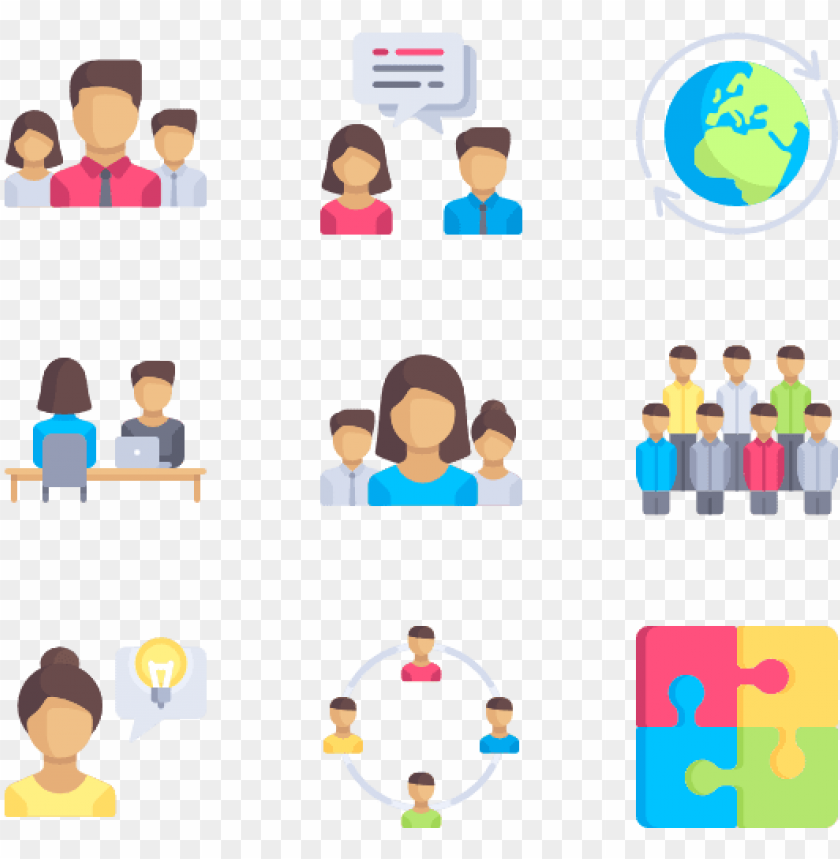 Free download | HD PNG teamwork 60 icons group icon png - Free PNG ...