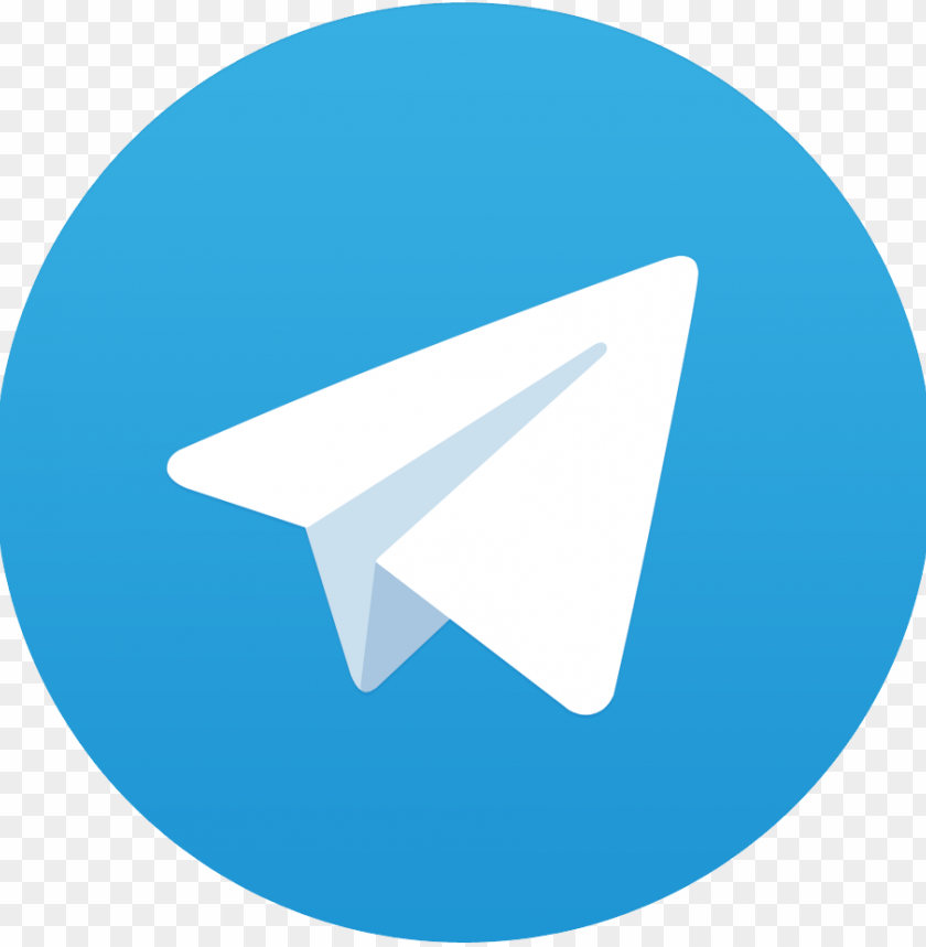 Free download | HD PNG rounded blue telegram symbol | TOPpng