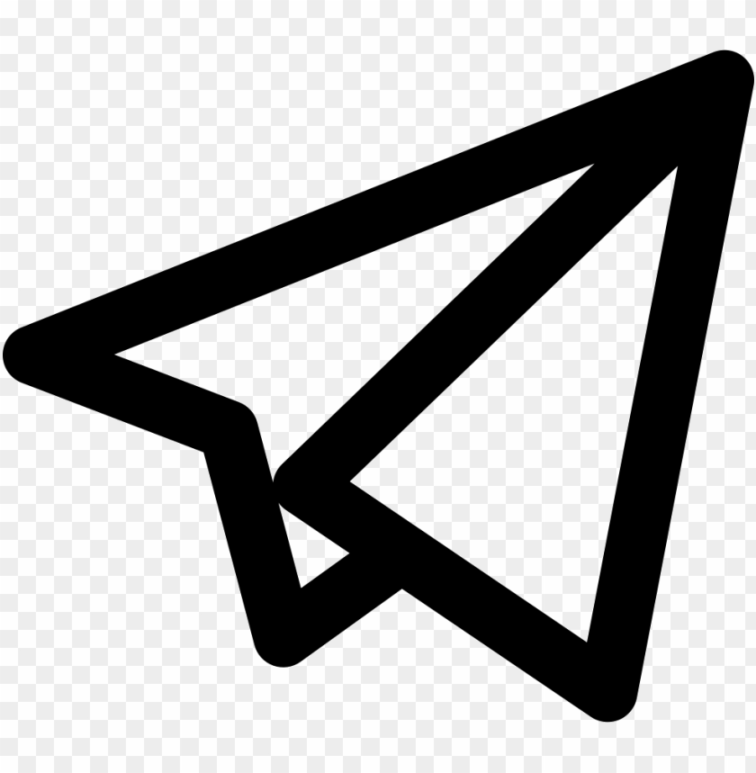 Free download | HD PNG outline paper plane telegram logo | TOPpng